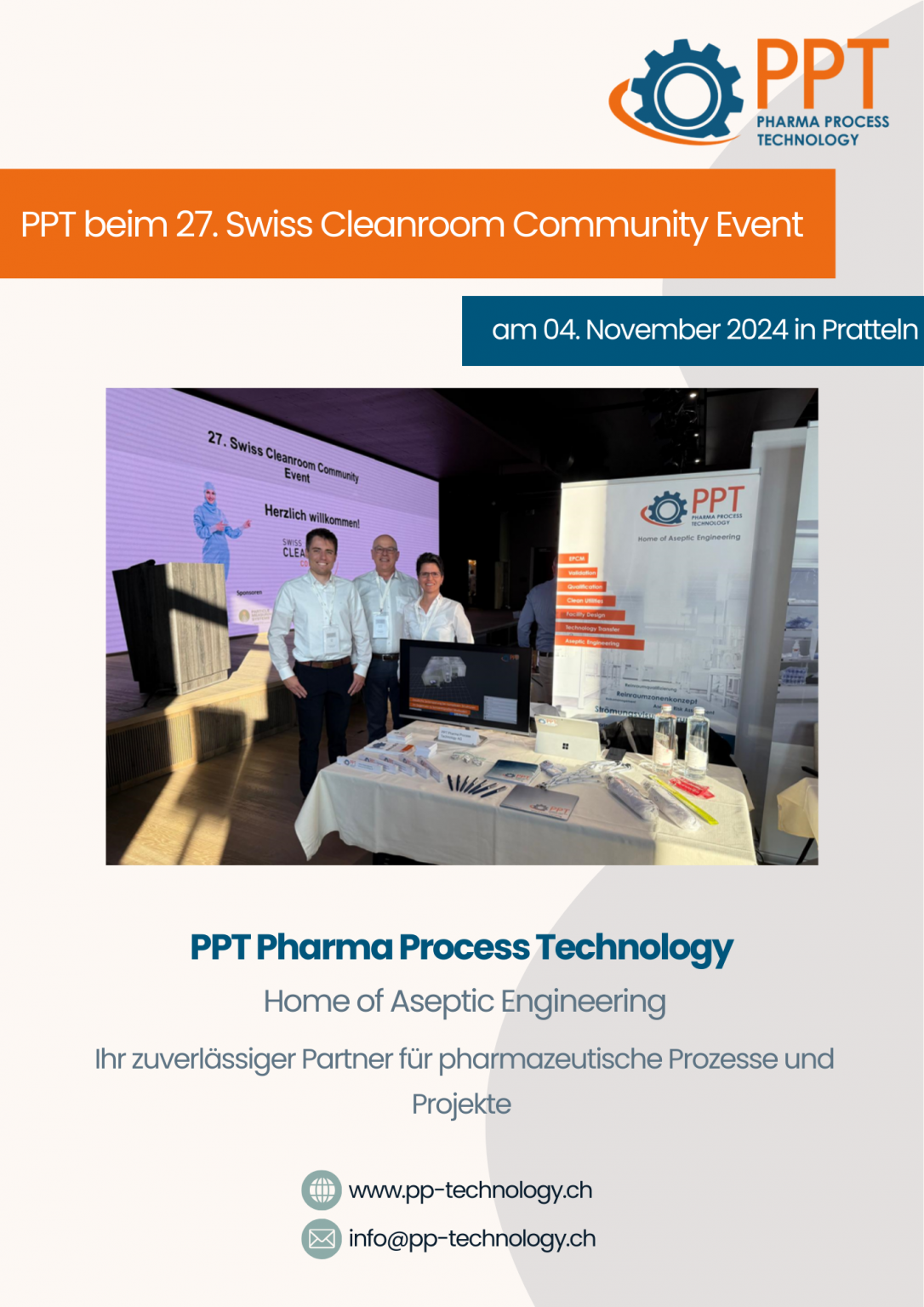 Vielen Dank für das Swiss Cleanroom Community Event in Pratteln! - PPT